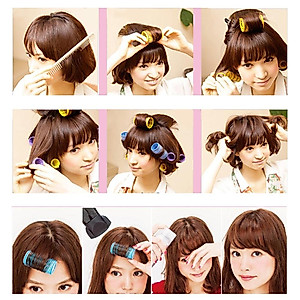 Self Grip Hair Rollers, Hair Curlers, Self-Grip Hair Rollers, Salon Quality Hairdressing Curlers, Pack of 6 Self Grip Hair Curlers Create Waves and Curls DIY Hairstyle Ideal for Holiday Gift