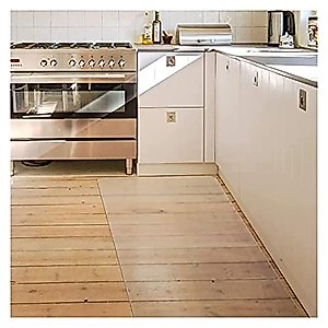 Clear PVC Desk Chair Mat Clear PVC Floor Protector Mat,Office Chair Mat,Plastic Vinyl Floor Runner Protector Waterproof Dustproof,1mm,100-600cm Length,Non-Slip Entrance Door Mats for Office & Home (