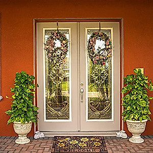 Durable Welcome Mat Outdoor,17x30 Inch Heavy Duty Non-Slip Rubber Front Door Mat Outside Door Mat Entrance Rug,Apply to Home High Traffic Area,Porch, Patio, Farmhouse，Entryway Floor Mats