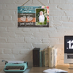 KU-DaYi Baby Announcement Picture Frame for Great Grandma - Ultrasound Picture Photo Frame Baby Announcement Gift for Great Grandma 4x6 In Photo - F020