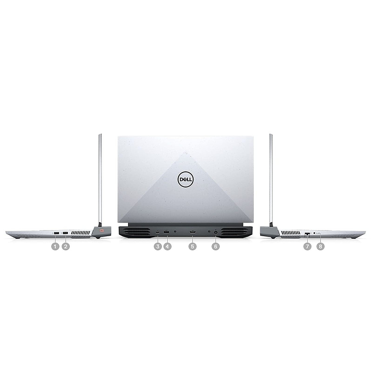 Dell G15 5515 Laptop | 15.6" 1920x1080 FHD 144Hz | Ryzen 7-5800H - 256GB SSD Hard Drive - 8GB RAM - Nvidia GeForce RTX 3050 | 8 cores @ 4.4 GHz - 4GB GDDR6 Win 11 Home Silver