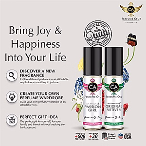 CA Perfume Impression of Sandal 333 For Men Replica Fragrance Body Oil Dupes Alcohol-Free Essential Aromatherapy Sample Travel Size Concentrated Long Lasting Attar Roll-On 0.3 Fl Oz/10ml