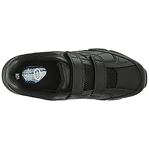 Dr. Scholl's - Men's Brisk Light Weight Dual Strap Sneaker, Wide Width (12 Wide, Black)