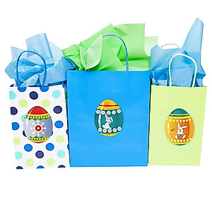 500PCS Easter Eggs for Kids Stickers Roll, 9 Patterns of Self-Adhesive Egg Bunny Stickers for Gift Bags Envelopes Easter Baskets and Holiday Parties