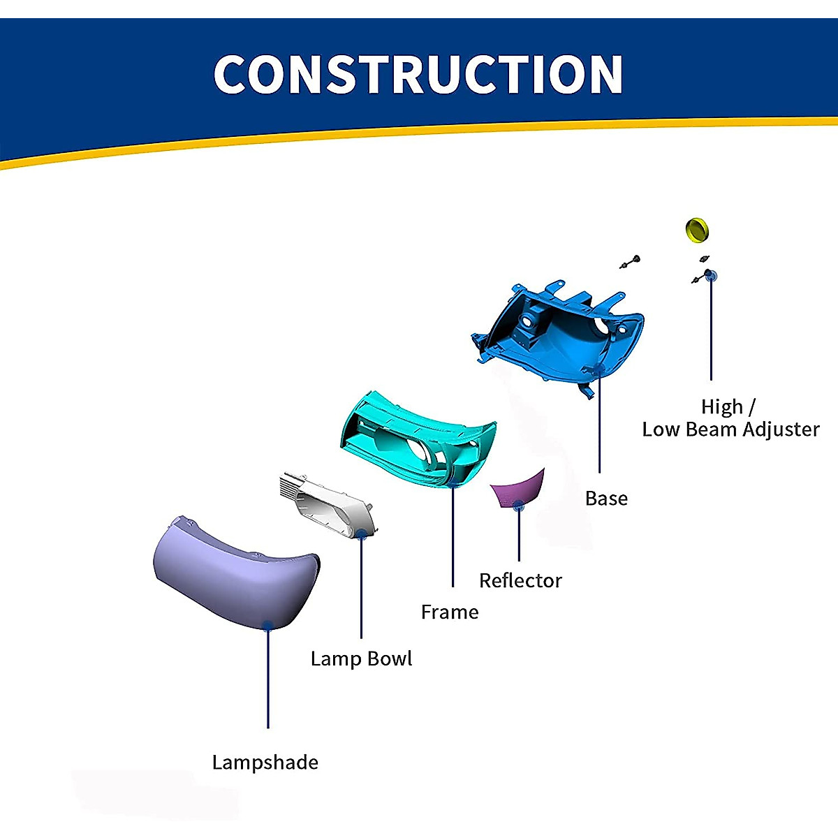 AUTOSAVER88 Headlight Assembly Compatible with 2004 2005 2006 2007 2008 Ford F-150 Passenger and Driver side Chrome Housing