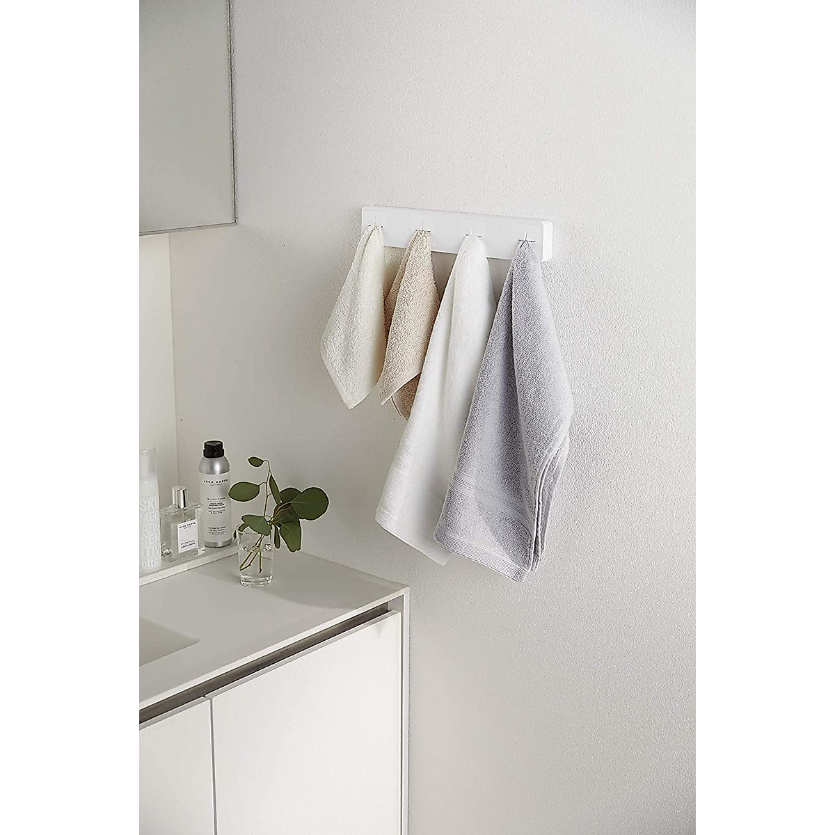 Yamazaki Home Tower Self Adhesive Towel Holder - Abs Plastic