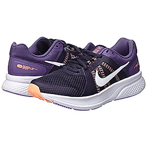 Nike Womens Swift 2 Running Shoe - Dark Purple/White (Dark Purple/White, us_Footwear_Size_System, Adult, Women, Numeric, Medium, Numeric_7_Point_5)