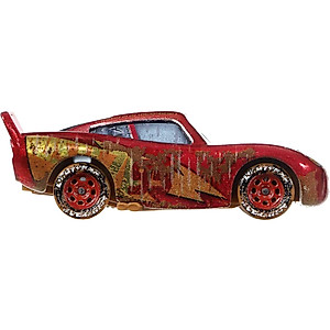 Disney Cars and Pixar Cars Die-Cast Singles Muddy Rusteze Racing Center Lightning McQueen, 1:55 Scale Fan Favorite Character Vehicles, Gift for Kids Ages 3 Years and Older