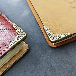 HEIFEN Edge Protection Sticker Book Corner Protection Sticker Gold Safety Shield Notebook Decorative Cover Metal Vintage (Bronze 30 Mm)