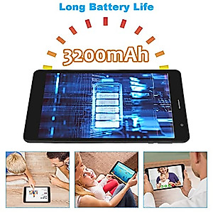 SZTPSLS inch Android 11 Tablet, 16GB Storage 128GB TF Expansion Tablets, Quad-core A7 Processor 800x1280 IPS HD Touchscreen Dual Camera Tablets, Support WiFi, Bluetooth
