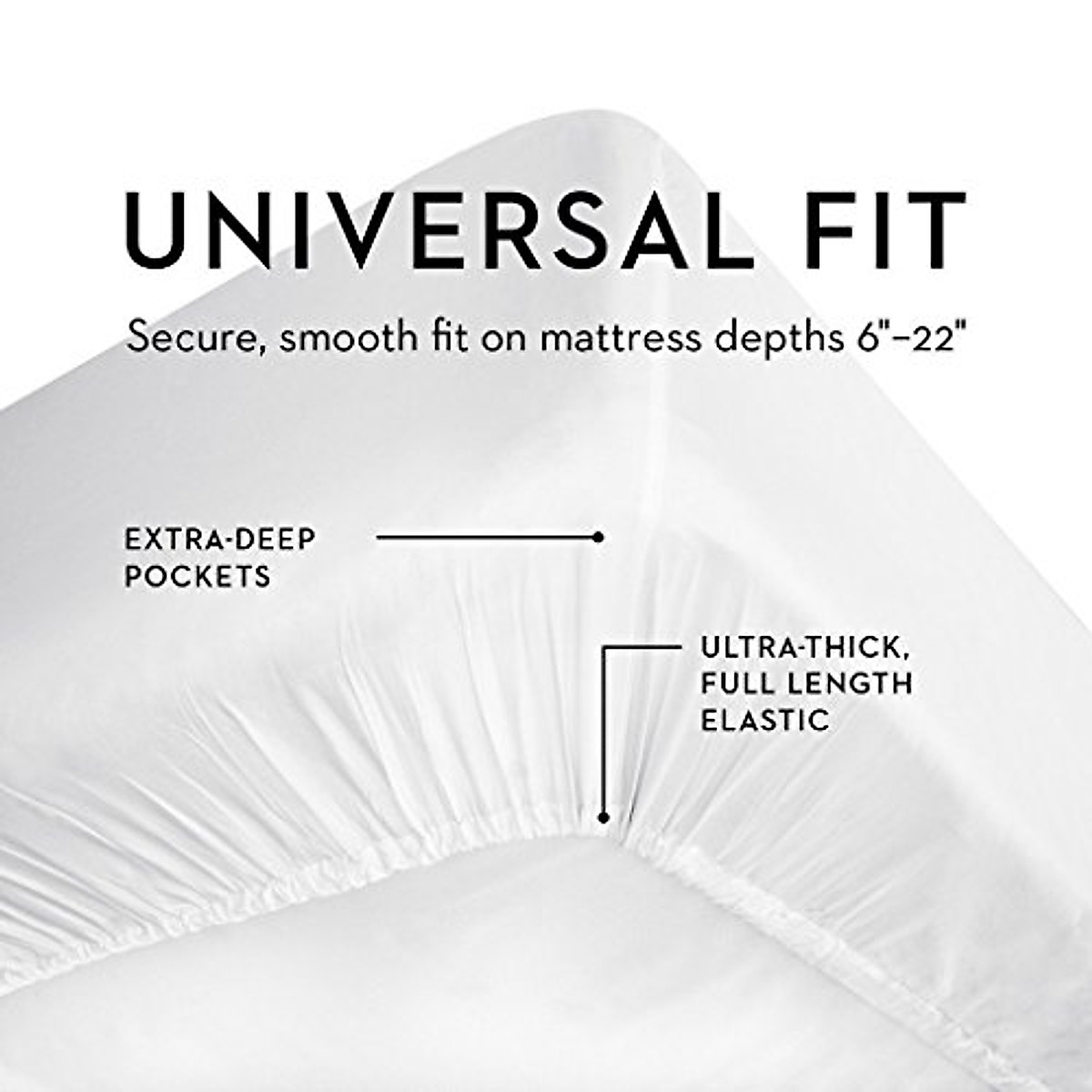 Pottery Barn | Pure 800 Thread Count | 100% Egyptian Cotton Sheet Set | Queen(60" X 80") White |Comfy&Cozy Set 8"-14"(inch) Deep Pockets with Elastic Bounded 4 Piece Set | Oeko-Tex Standard