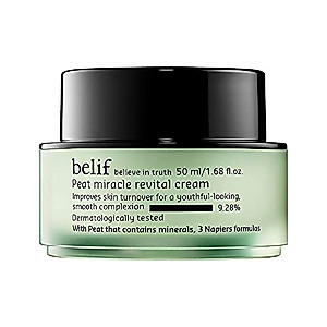 Belif Peat Miracle Revital Cream - Rich & Velvety Anti-Aging Face Moisturizer for Elasticity & Repair - 1.68 Fl Oz