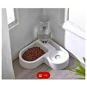 Refilling Water Bowl for Small Pets Food and Water Feeder Cats Dogs Rabbits