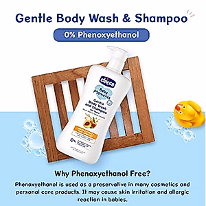 Chicco Baby Moments Gentle Body Wash and Shampoo (16.9 Fl Oz)