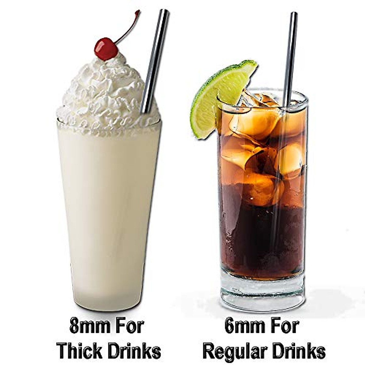 Reusable Straws Set With Aluminum Carry On Case, Portable Set Of Drinking Stainless Steel Straw, Eco Friendly Replacement For All Your Drinking Needs With Luxury & Style On The Go