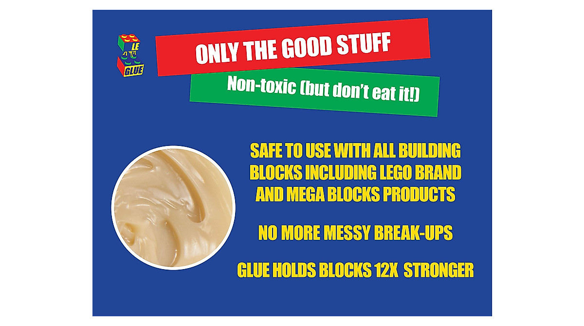 Le Glue: Non-Permanent Adhesive for Building Blocks