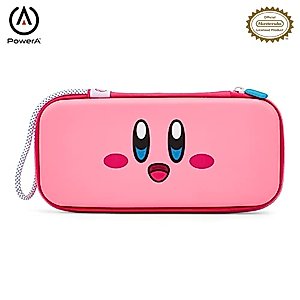 PowerA Travel Pro Slim Case for Nintendo Switch Systems - Kirby Power, Hard Shell, Protective Case, Gaming Case, Console Case