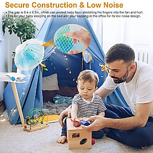 8-Inch Clip on Fan, 2 Speed Convertible Desk Fan with Strong Clamp, Tilting and Shaking Fan with Strong Airflow, Quite, Powerful Clip Fan on Bed and Desk for Home Office Dorm, with 3.94FT Cable Cord