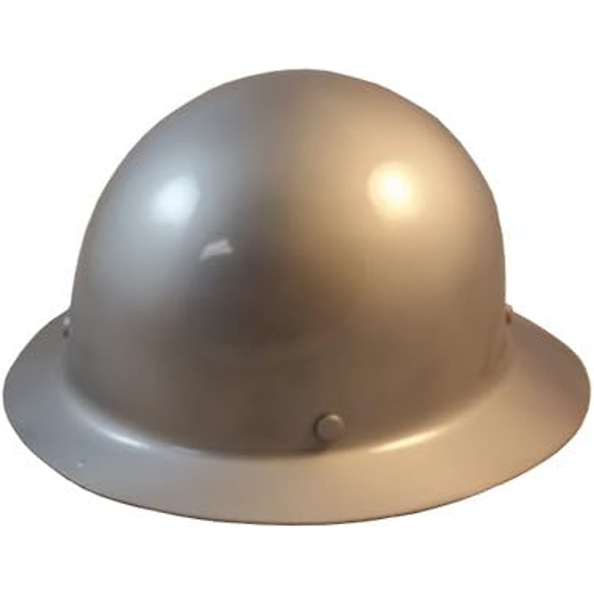 Skullgard Full Brim Hard Hat with FasTrac III Ratchet Suspension with Hard Hat Tote - Silver