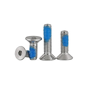 (10pcs) 304 Stainless Steel Flat Head Hex Dispensing Anti-Shedding Bolts,for Electrical Accessories Or Industrial Etc.M6x10mm