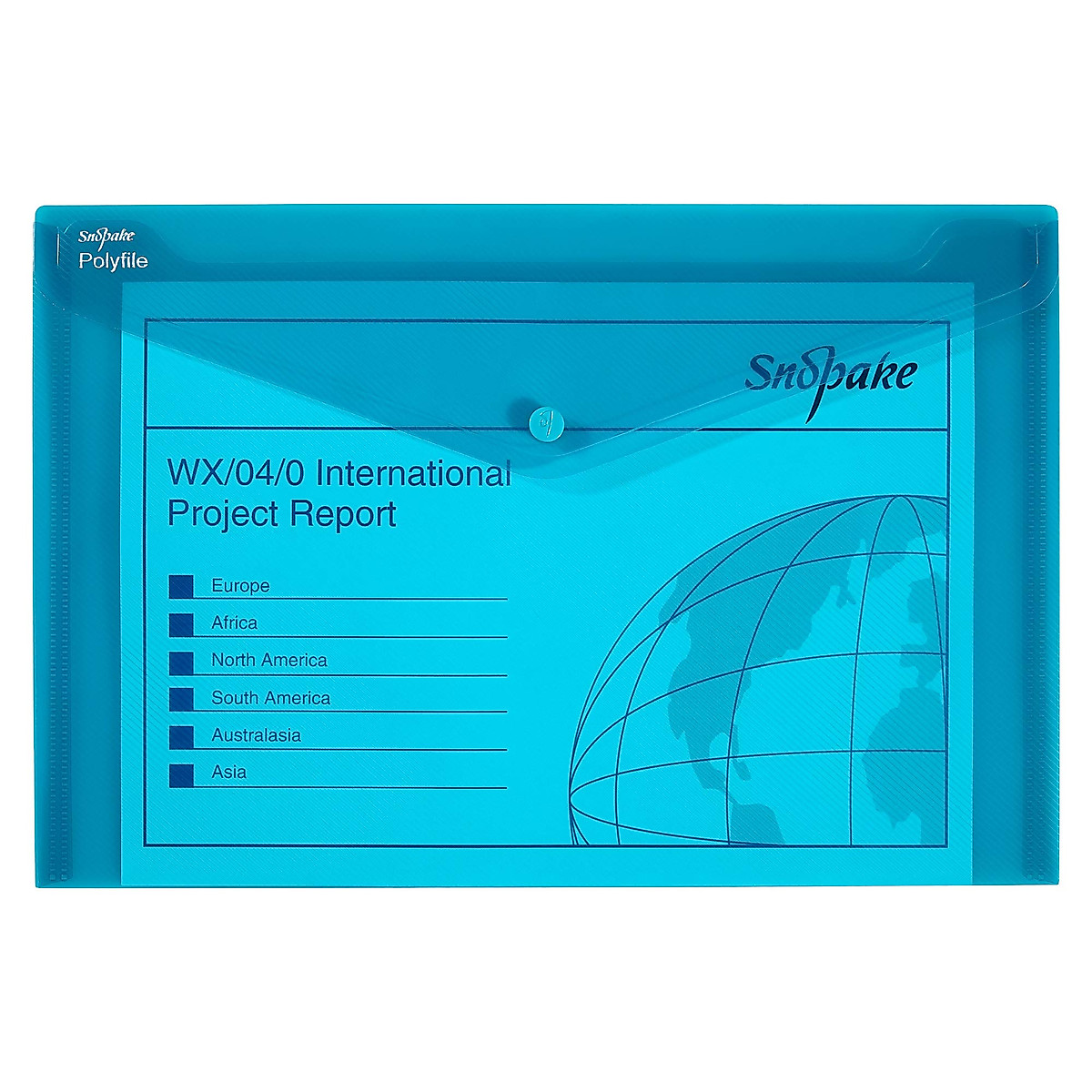 Snopake Foolscap Polyfile Popper Wallet with Press Stud - Electra Assorted [Pack of 15] Ref: 14756RY - [Amazon Exclusive]