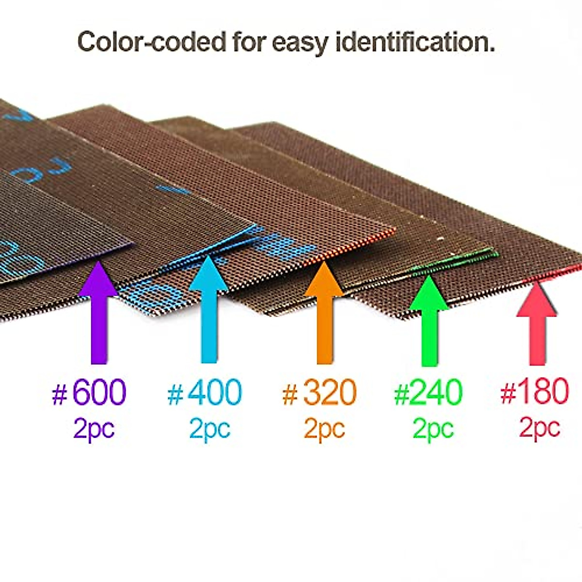 O'SKOOL Mesh Sanding Sheet 180, 240, 320, 400, and 600 Grit (Provided in a 10 Sheet Pack) Dust Free Mesh Abrasive Sandpaper