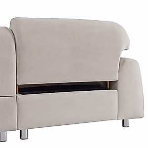 sgzyl Oversize Deep Seat Sofa Loveseat Couch Couch with Hardwood Frame Comfy Sofa with Metal Leg