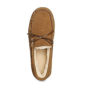 DREAM PAIRS Men's Moccasin Slippers Fuzzy Plush House Shoes Indoor Outdoor Fleece Lining Loafers,Size 15,TAN,FUR-LOAFER-01