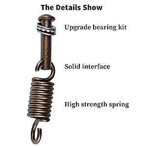 Hammock Chair Ultimate Hanging Kit - Egg Hammock Chair Spring Pin Plug Hardware- 500LB Hammock Chair Hanging kit for Hanging Basket Chairs Hammock and Porch Swings Brown