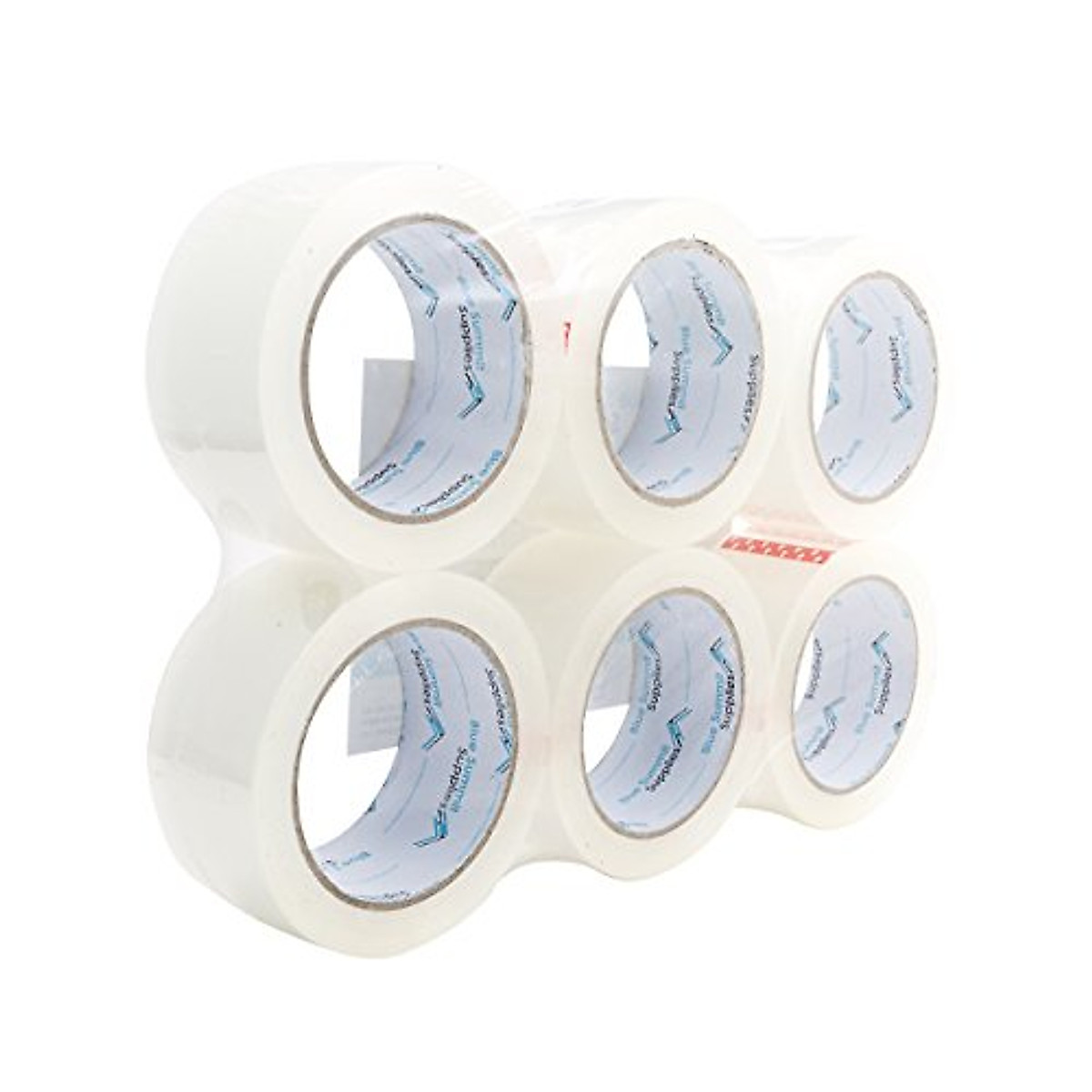 Heavy Duty Packaging Tape, Clear Packing Tape Designed for Moving Boxes, Shipping, Office, and Storage, Commercial Grade 2.7mil Thickness, 60 Yards Length, 360 Total Yards