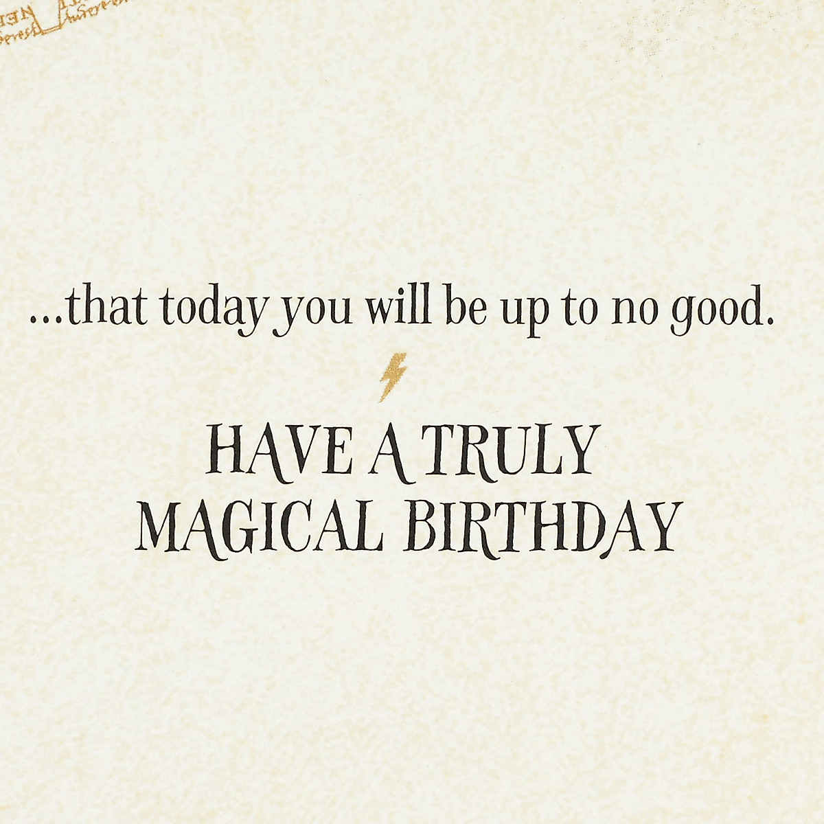Hallmark Harry Potter Birthday Card (Marauder's Map)