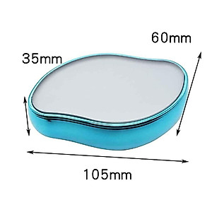 EASY BREEZY Crystal Hair Eraser for Women and Men| Reusable Hair Removal Stone| Painless Exfoliation Crystal Hair Shaver| Magic Hair Remover for Arms Leg Back| (Blue).
