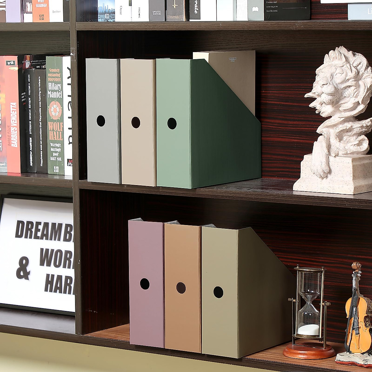Organize with 24 Colarr Morandi Magazine File Holders