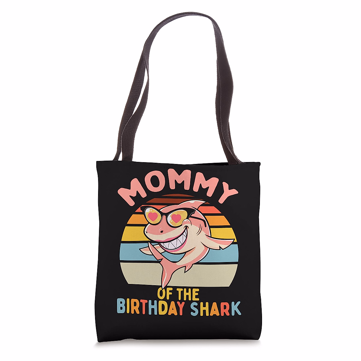 Mommy of the Shark Birthday Mom Matching Family Tote Bag