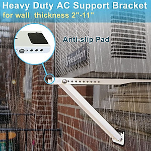 Air Conditioner Support Bracket, Premium AC Window Bracket, Up to 85 lbs. (White)