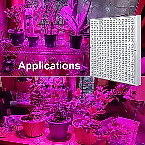 Skylaxy LED Grow Light, Plant Grow Lights for Indoor Plants Full Spectrum 75W Panel Growing Lamp with Timer for Seedling Veg and Flower (2 Pack)