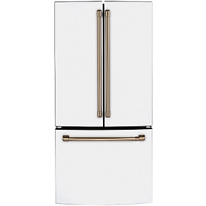 Cafe CWE19SP4NW2 18.6 cu. ft. French Door Refrigerator in Matte White, Fingerprint Resistant, Counter Depth and ENERGY STAR
