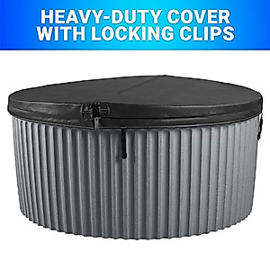 AquaLife Outback™ 5-6 Person 20-Jet Non-Lounger Hot Tub with LED Lighting and Insulated Cover