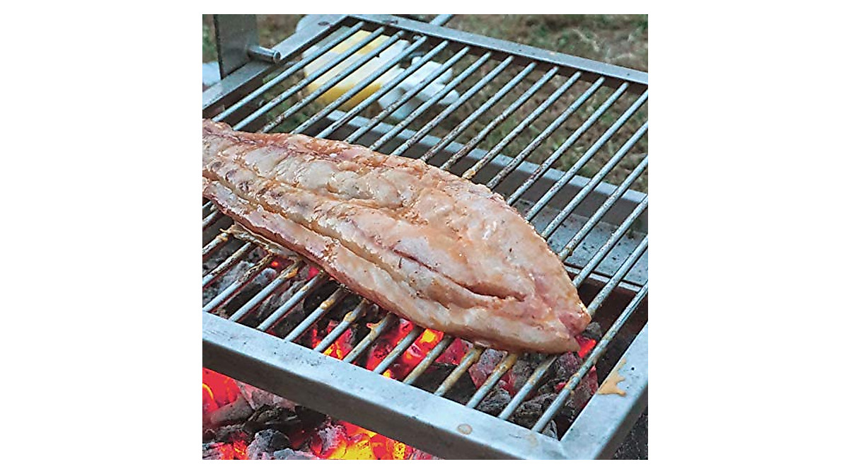 SpitJack Portable Camping Grill - Adjustable Outdoor Cooking
