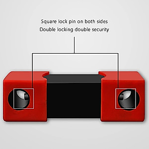 DULASP Bike Lock U-Shaped Lock Glass Door Lock Extended U-Shaped Lock Shop Double Door U-Shaped Lock Glass Lock Motorcycle Lock U Lock