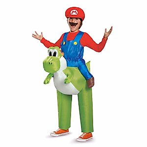 Mario Riding Yoshi Child Costume, One Color, One Size Child