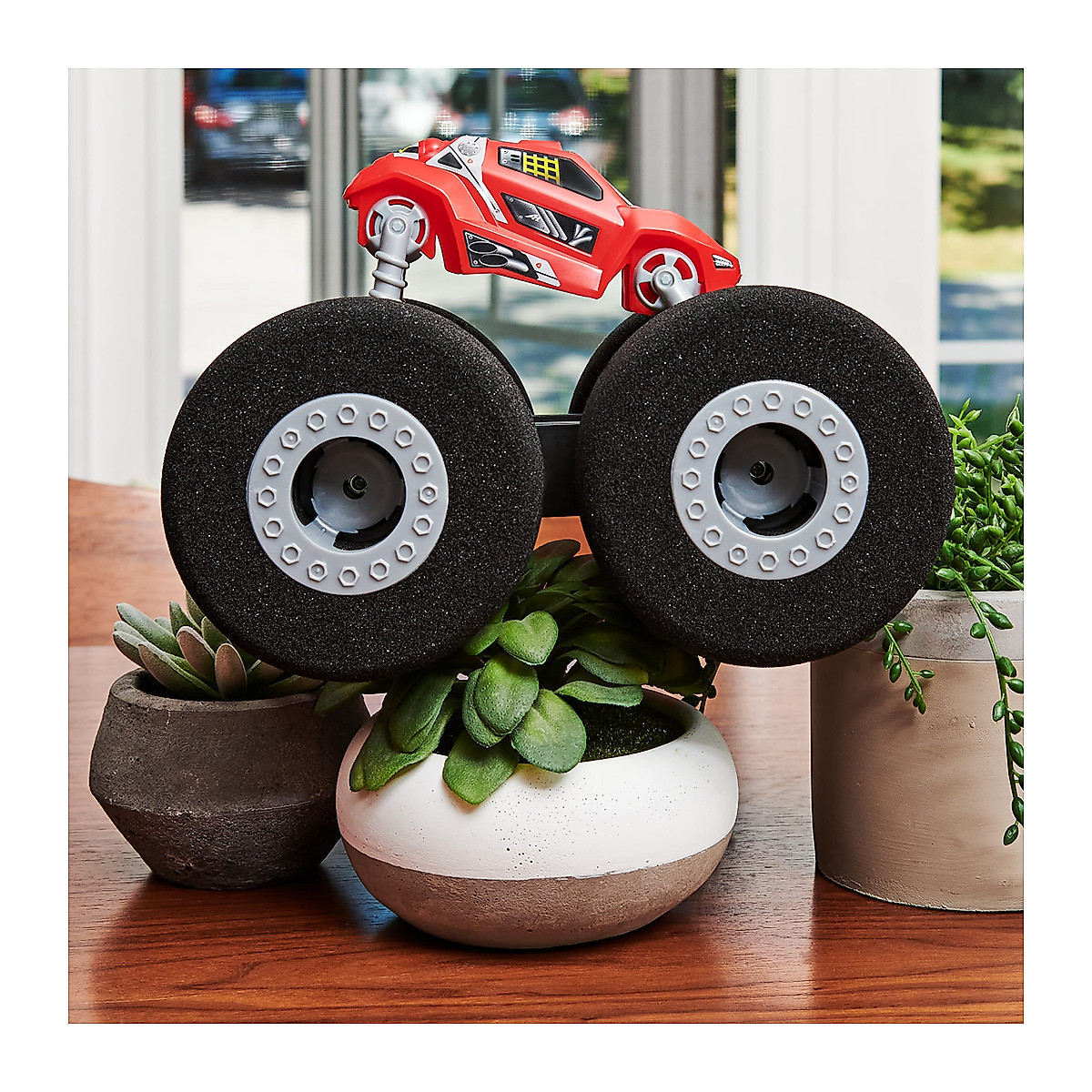 Air Hogs Super Soft, Stunt Shot Indoor Remote Control Stunt Vehicle with Soft Wheels, for Kids Aged 5 and up