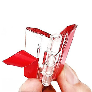 LC LICTOP Self-Adhesive Clear Acrylic Plexiglass Lucite Hinge (45x34mm/1.77"x1.34") 5pcs