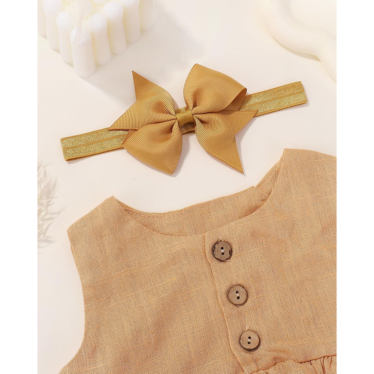 jollybows 40pcs Baby Girls Hair Bows Headbands Grosgrain Ribbon Hair Band Accessories for Infants Newborn Toddler (4In)