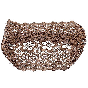Wedding Decorations Vintage Decor Peal Heaand Viage Wide So Atifii Peal Deoati Aoy Heaand fo Women and ls, vy Wedding Decorations Vintage Decor (Color : Khaki)