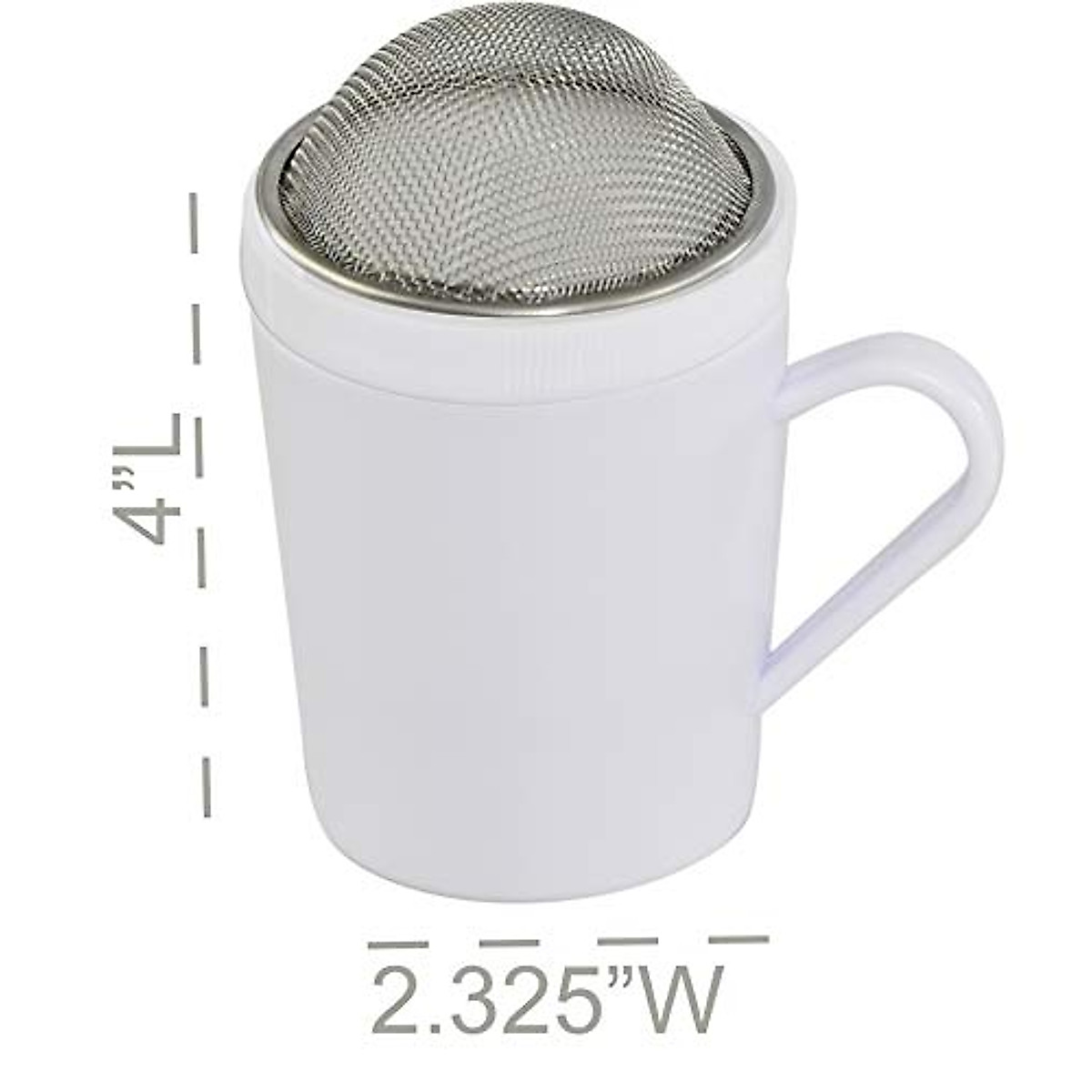 HOME-X Powdered Sugar Shaker, Sifter for Confectioner’s Sugar, Baking Supplies
