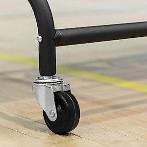 FORZA Portable Sports Ball Cage & Cart | Storage for Basketballs, Footballs, Volleyballs and More! - Securely Stores Up to 40 Balls (Ball Cart, 40 Ball Capacity)