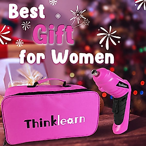 Pink Tool Set, 205 Piece Home Tool Kit with 3.6V Electric Screwdriver and Universal Sockets Tools, Pink Tool Kit with Storage Tool Bag, Tool Sets for Women, for Gift, Home Repair, Dorm