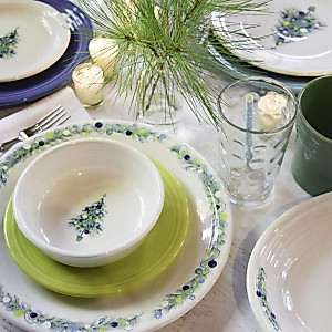 Fiesta 14.25oz Small Bowl | Blue Christmas Tree (White)