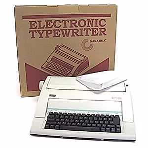 Nakajima WPT-150 Typewriter with Dust Cover Not Recomended for Office Use